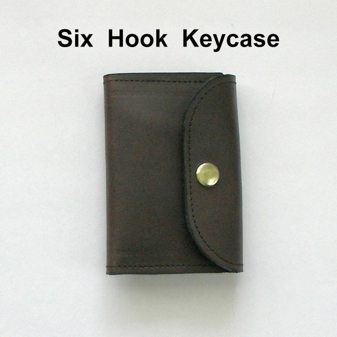 Leather Key Case, Classic Key Case in Brown or Black Leather - Etsy