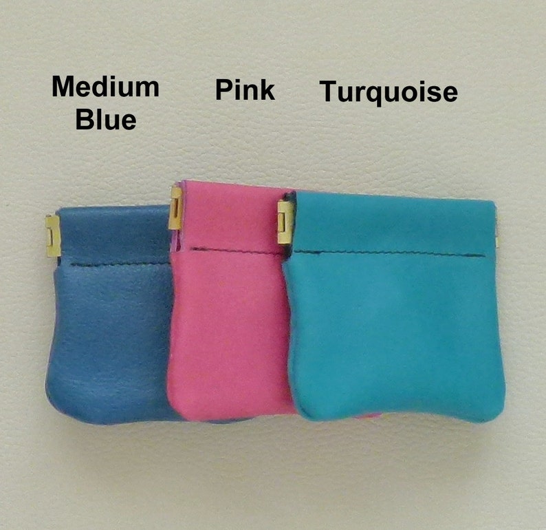 Leather Squeeze Frame Coin Purse Leather Coin Purse Leather - Etsy