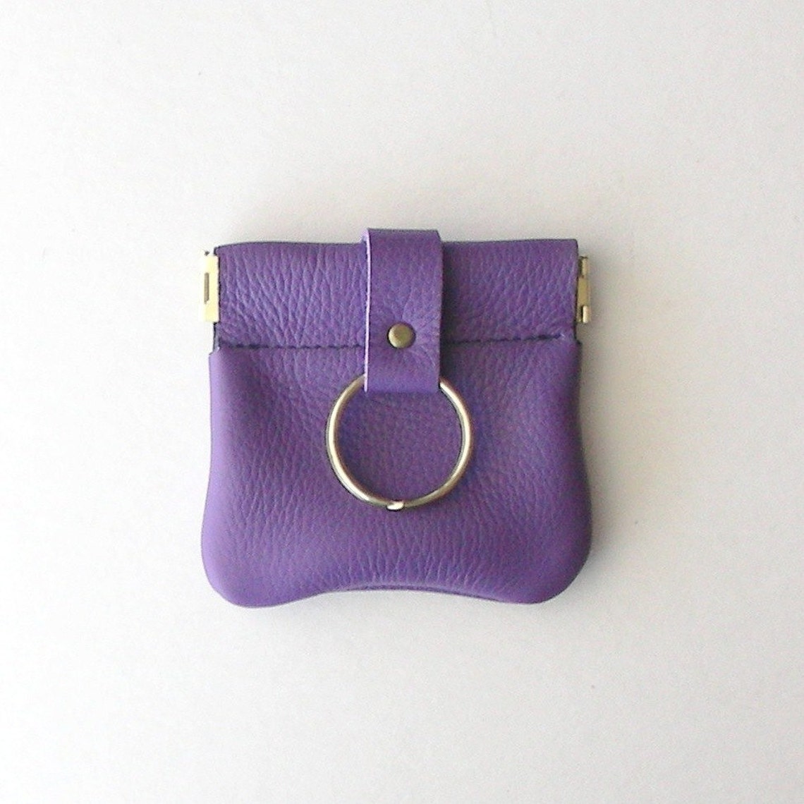 Leather Squeeze Frame Coin Purse Leather Coin Purse Leather - Etsy