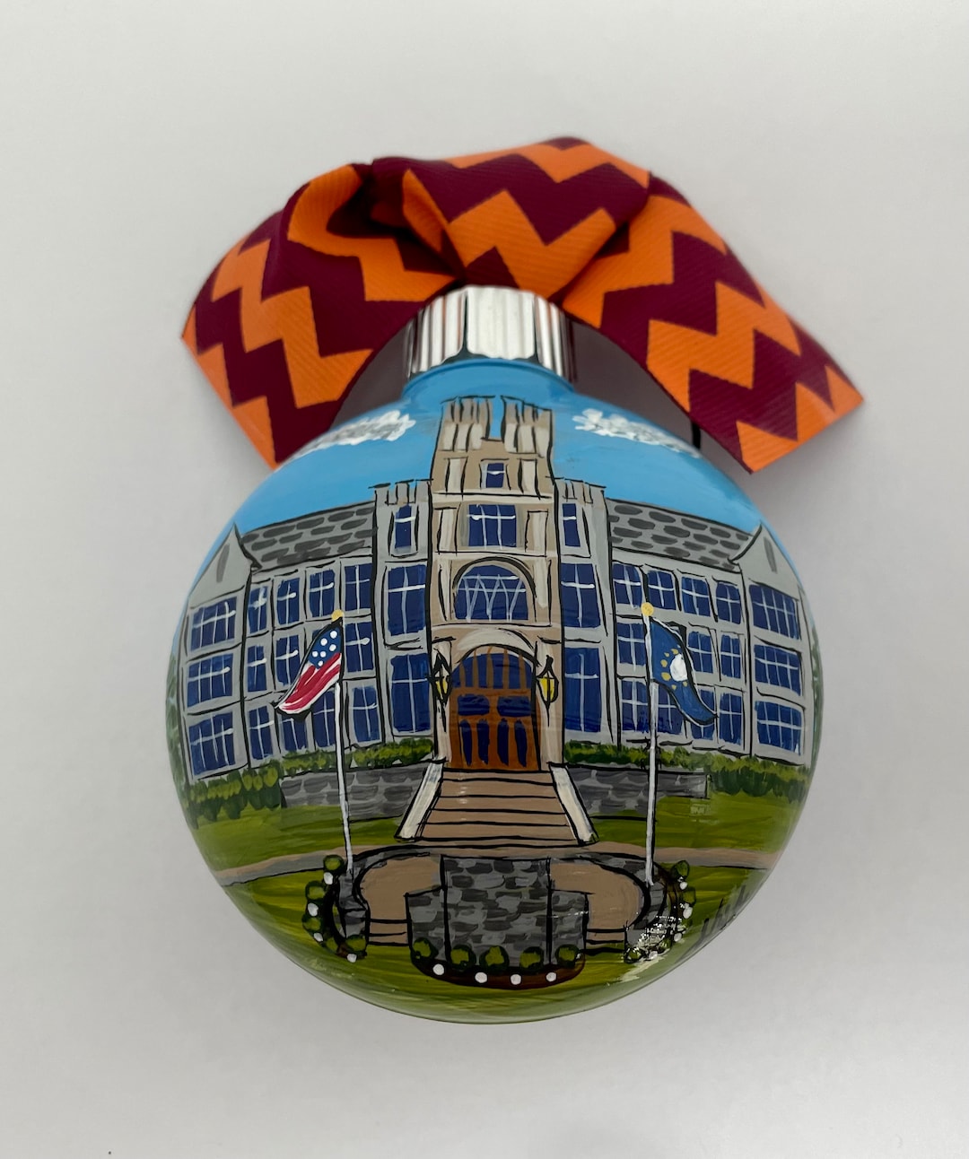 Virginia Tech burruss Hall Christmas Ornament - Etsy