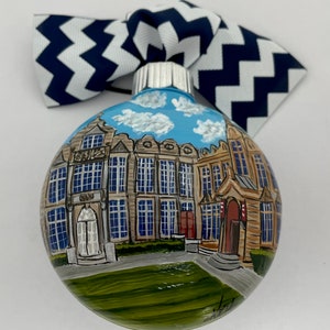 Virginia Tech burruss Hall Christmas Ornament - Etsy
