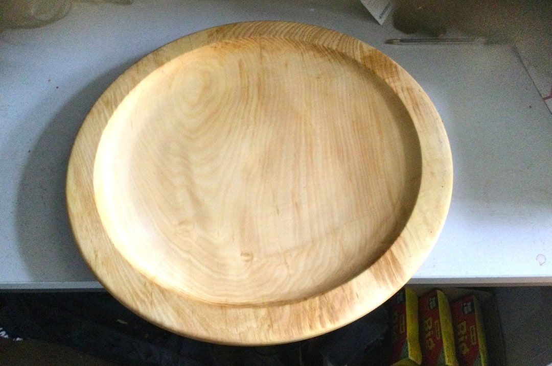 Viking / Medieval Large Circular Serving Platter Made From Solid ...