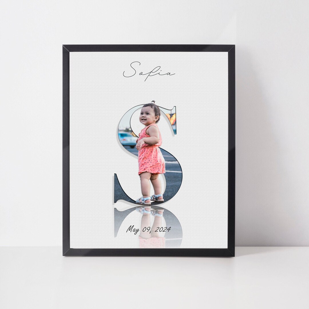 Child Portrait, Custom Illustration, Child's Name Art, Gift for Mothers ...