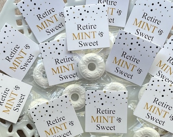 Retirement Mint Favors, Retire Mint, Custom Mints, Golf Theme, Printed ...