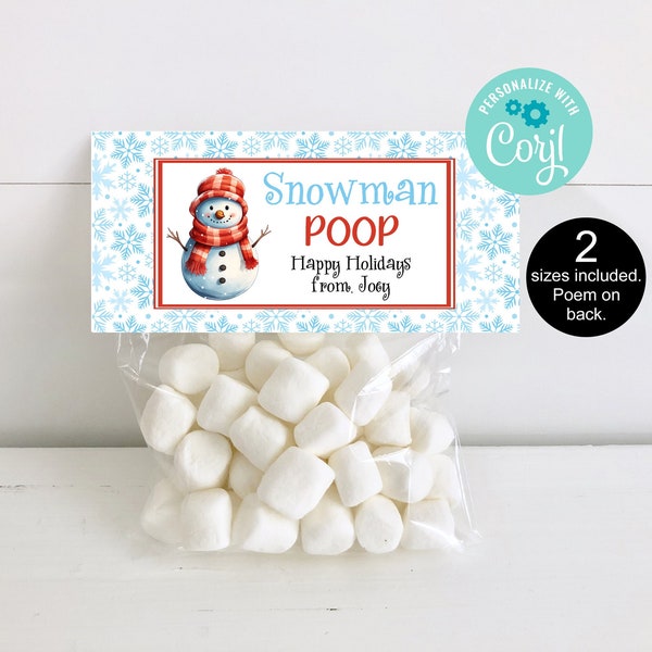 Snowman Poop Bag Topper - Etsy
