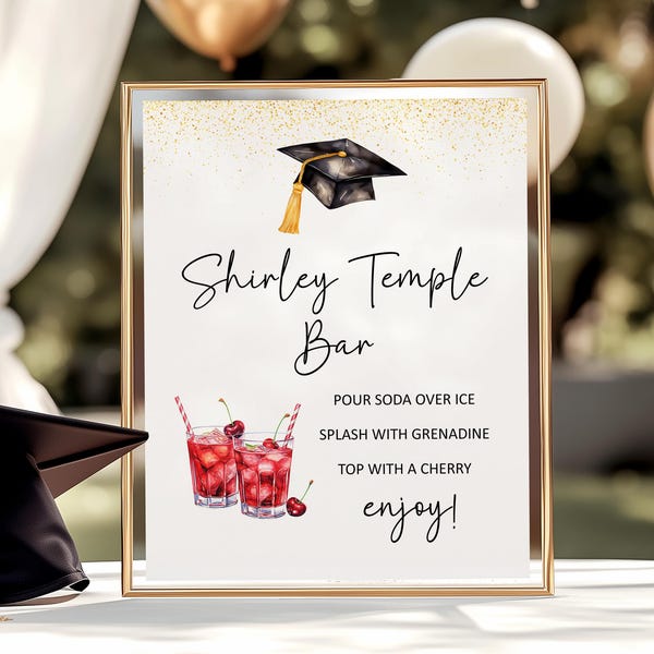 Shirley Temple Bar Sign - Etsy
