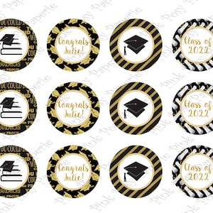 Editable Graduation Favor Bundle Class of 2022 Graduation | Etsy