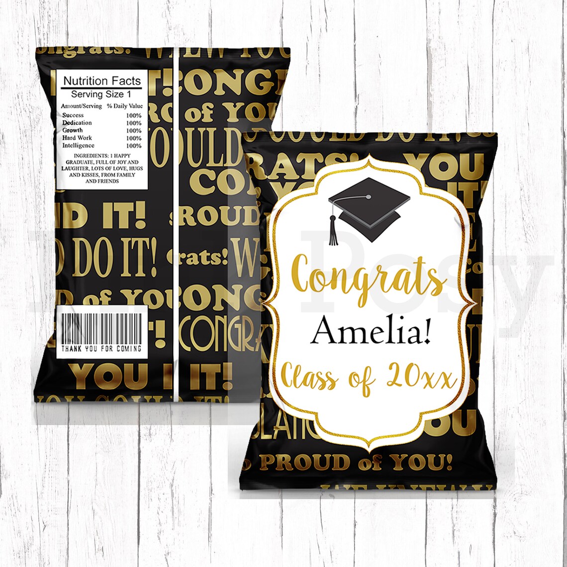 Editable Graduation Favor Bundle Class of 2022 Graduation | Etsy