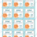 End of School Year Tags, Editable Orange Tags, Classmate Gift Tags ...