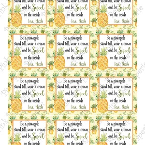 Editable Pineapple Tags, Be a Pineapple, Fruit Gift Tags, Teacher Tags ...