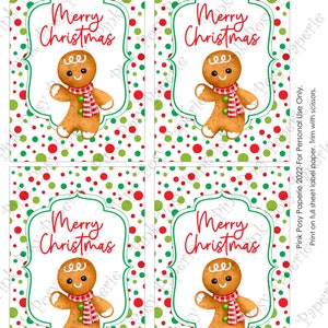 Christmas Party Bundle, Gingerbread Chip Bags, Printable Christmas ...
