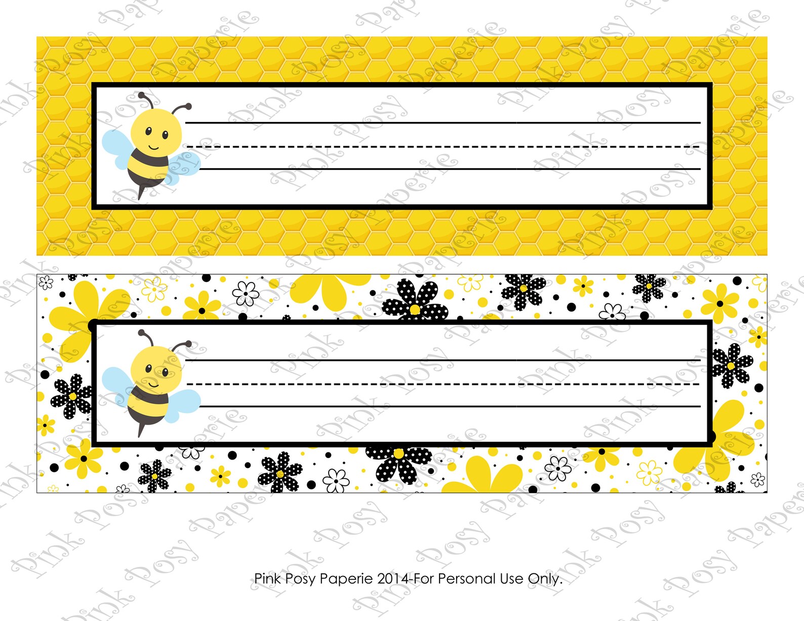 Editable Desk Name Plates, Bee Desk Name Tags, Classmate Decorations ...