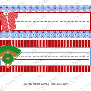 Editable Desk Name Plates Baseball Desk Name Tag Classmate - Etsy