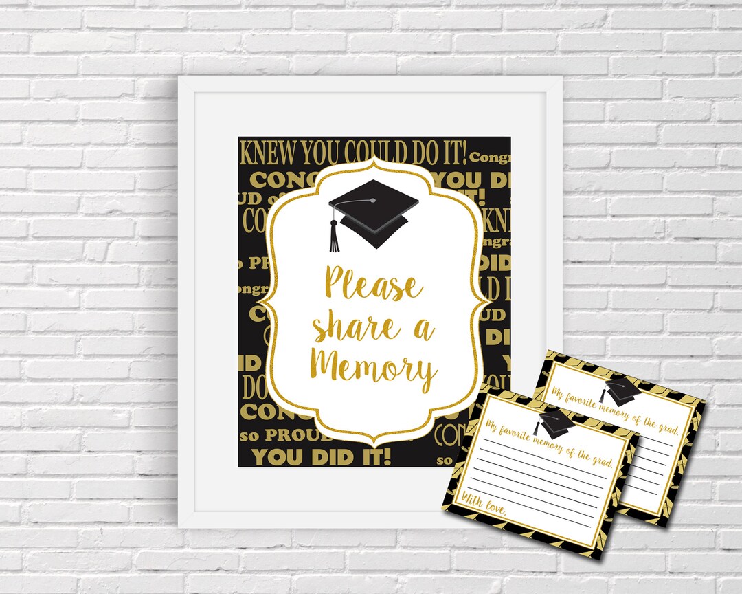 Favorite Memory of the Grad, Graduation Memories, Share a Memory Card ...