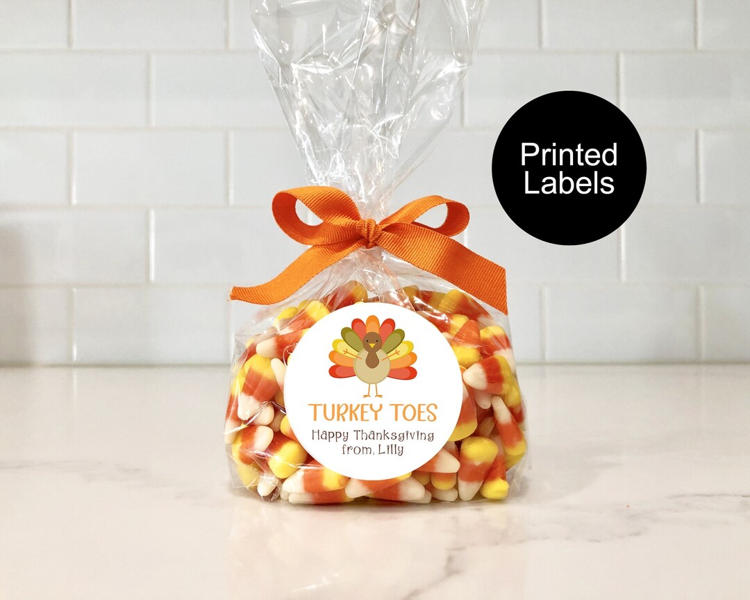 Thanksgiving Labels, Turkey Toes, Favors for Guests, Thanksgiving ...