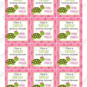 Editable Turtle Tags, End of School Year Tags, Classmate Gift Tags ...