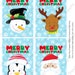 Christmas Juice Pouch Labels, Snowman Juice Labels, Christmas Party ...