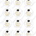 Editable Graduation Favor Labels, Black Gold Graduation Label ...