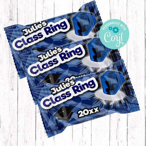 Editable Graduation Class Ring Treats Grad Party Treats - Etsy