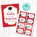 Editable Graduation Candy Labels Candy Bar Candy Buffet Red - Etsy