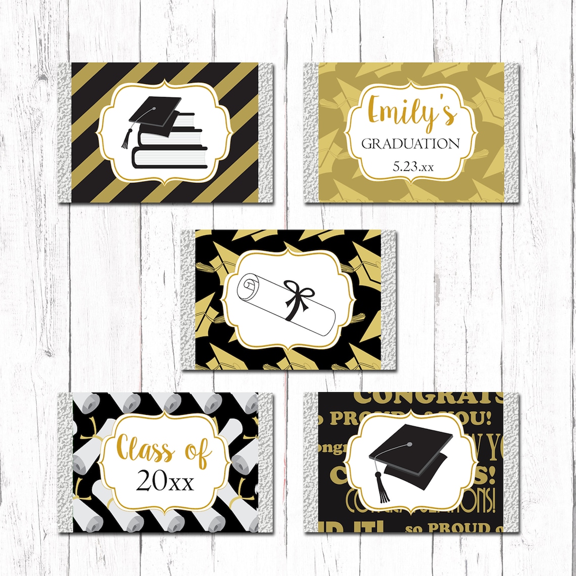 Editable Graduation Favor Bundle Class of 2022 Graduation | Etsy