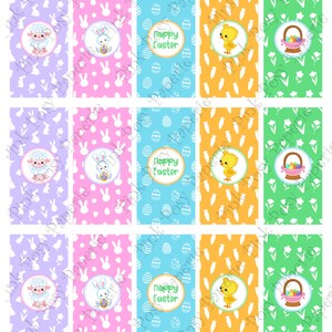 Easter Mini Candy Bar Wrappers, Easter Chocolate Wrappers, Easter ...