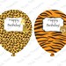Editable Birthday Balloons, Safari Birthday Balloons, Class Decoration ...