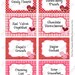 Valentine Food Labels, Printable Buffet Labels, Valentine Buffet Cards ...