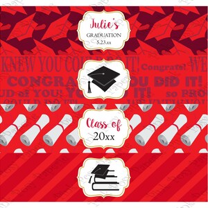 Editable Graduation Favor Bundle, Class of 2025, Graduation Treats ...