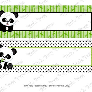 Editable Desk Name Plates, Panda Desk Name Tag, Classroom Decorations ...