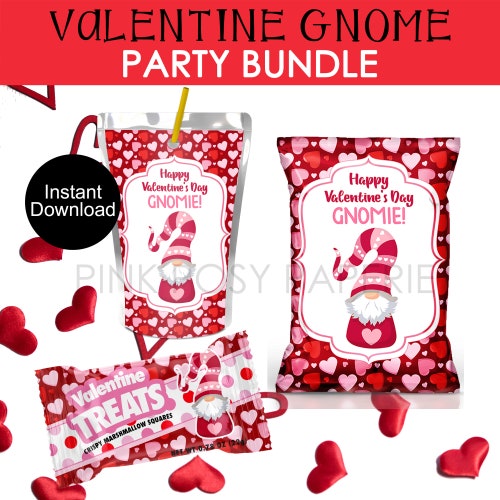 Valentine Party Bundle Valentine's Day Chip Bags - Etsy