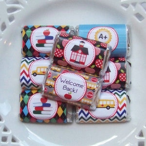 Back to School Mini Candy Bar Wrappers, Back to School Wrappers ...