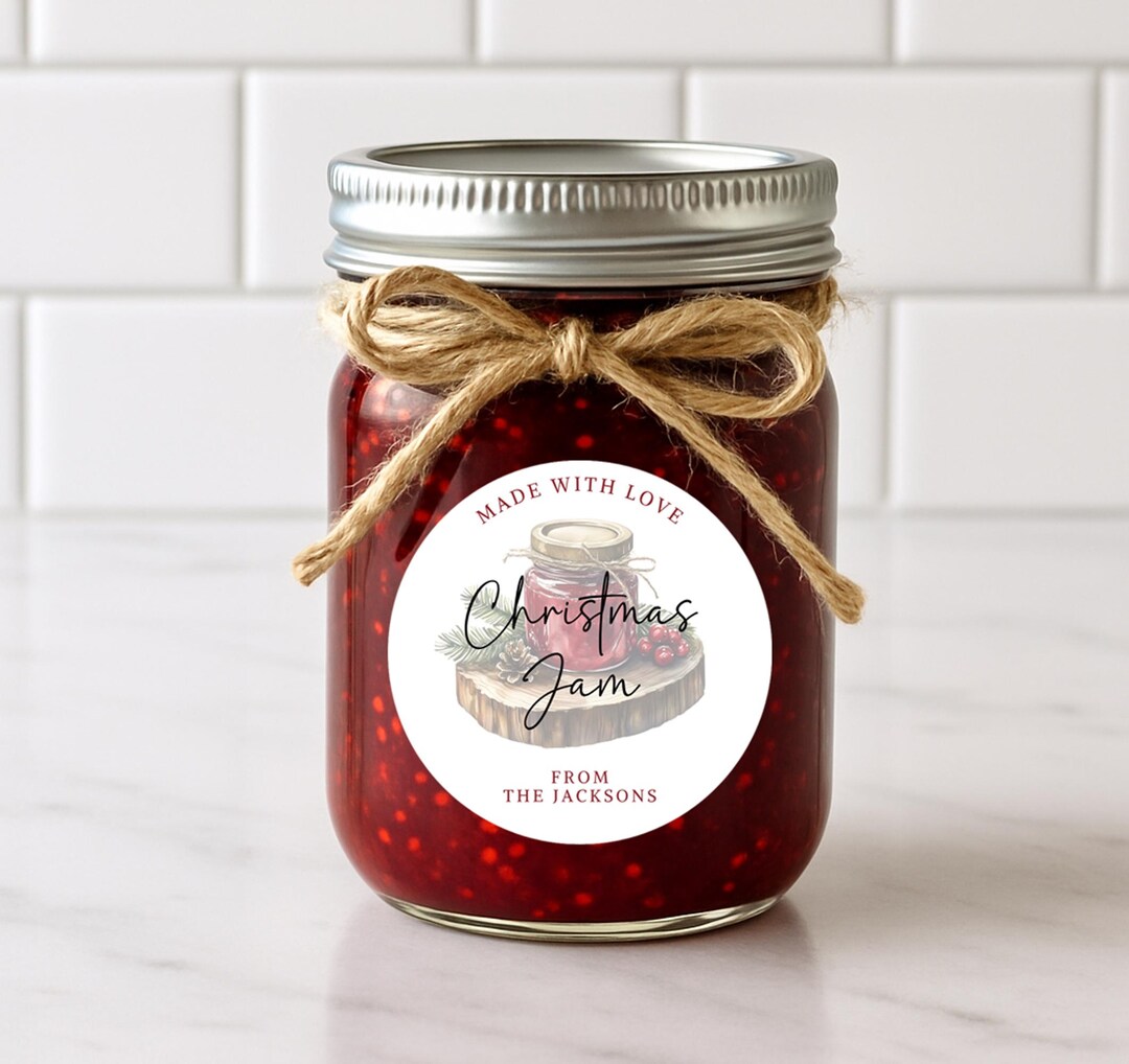 Christmas Jam Canning Labels, From the Kitchen Of, Homemade Bread ...