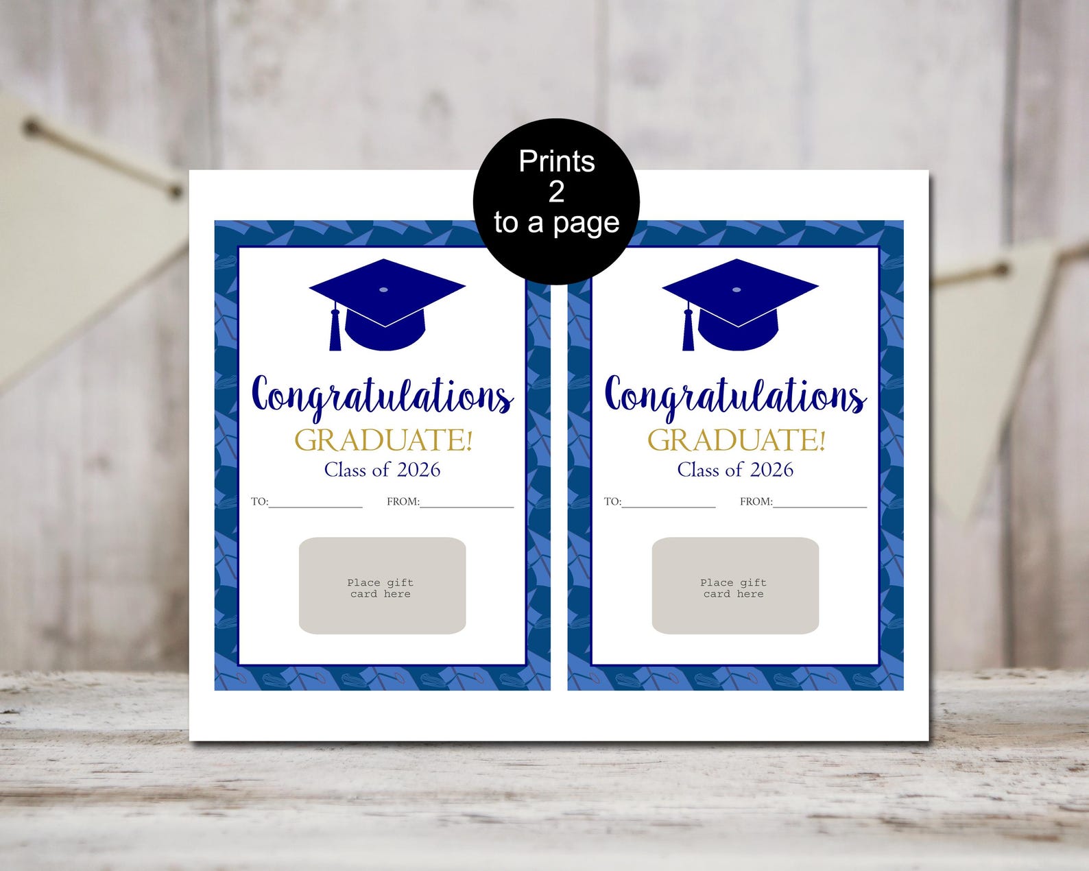 Graduation Gift Card Holder, Printable Gift Card Holder, College ...