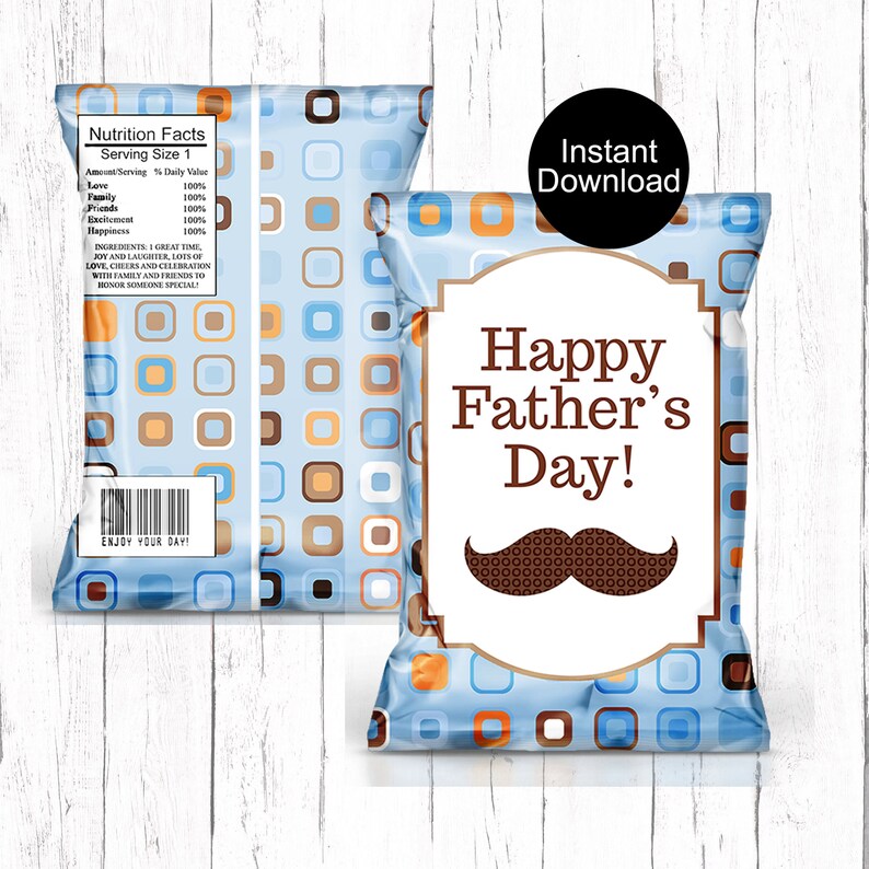 Father's Day Chip Bag Father's Day Gift Gift for - Etsy