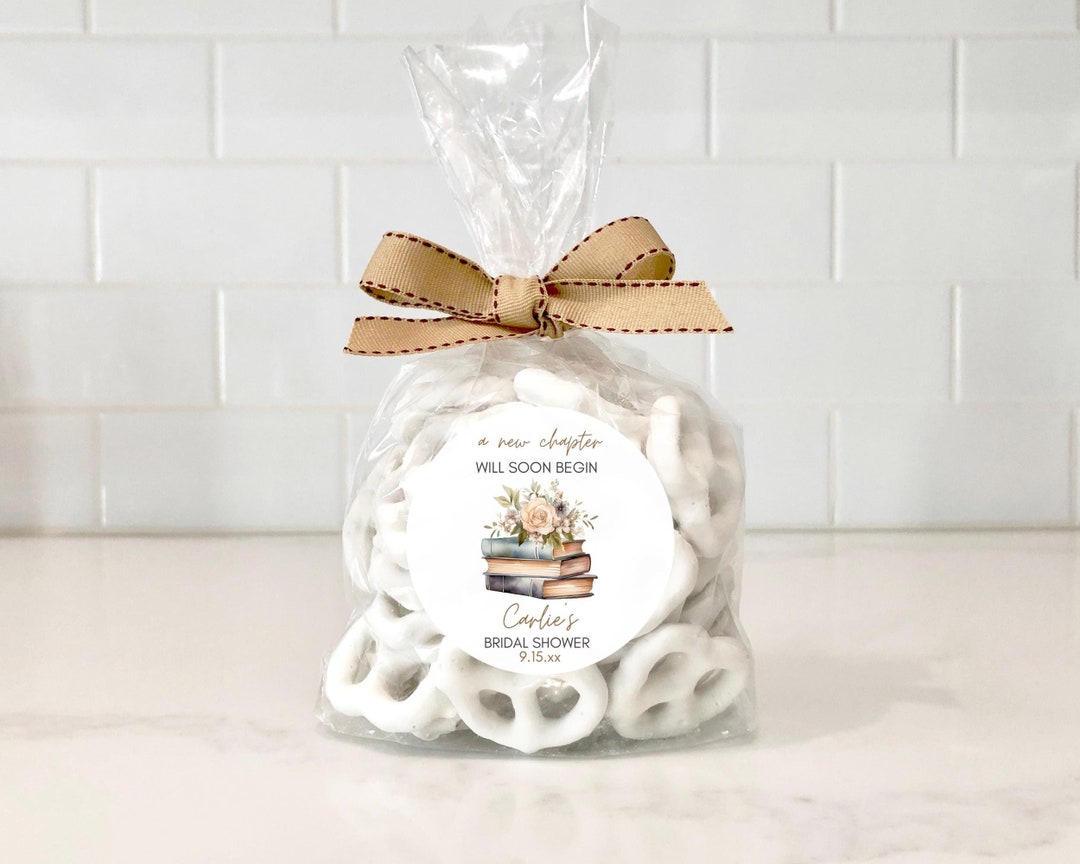 A New Chapter Begins, Book Bridal Shower Labels, Storybook Theme ...