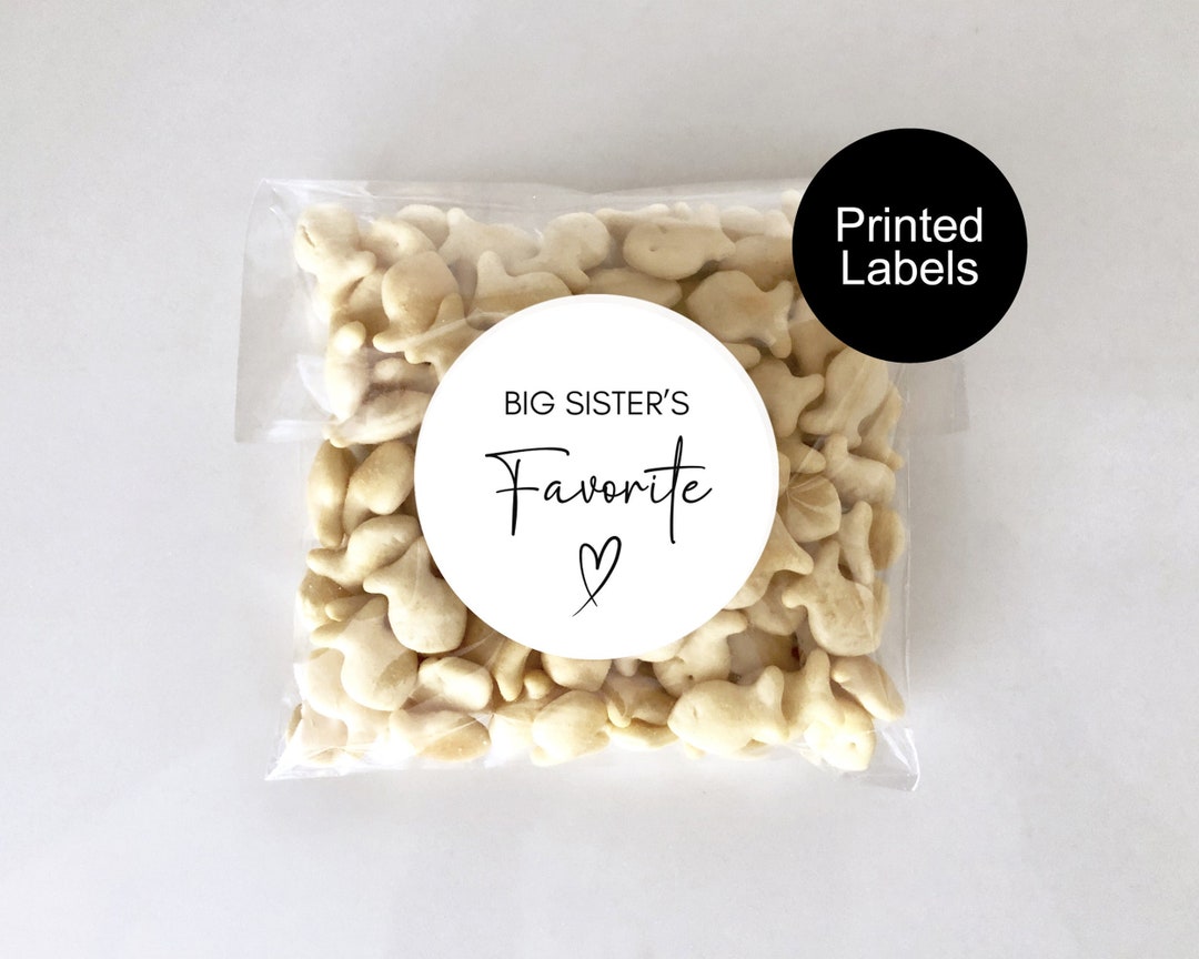 Baby Shower Labels, Sibling Favorites Stickers, Big Sister, Big Brother ...