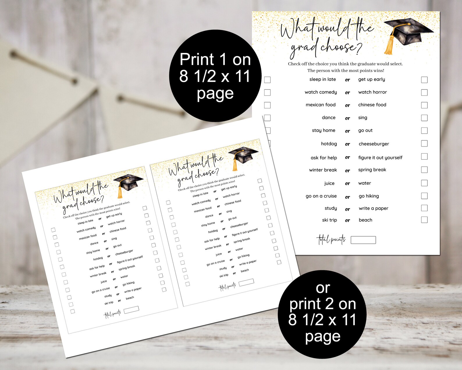 Graduation Game, Would the Graduate Rather, Class of 2024, Graduate ...