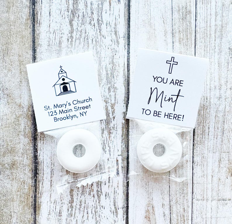 Editable Church Welcome Mint Favors, Member Giveaways, Bible Study ...