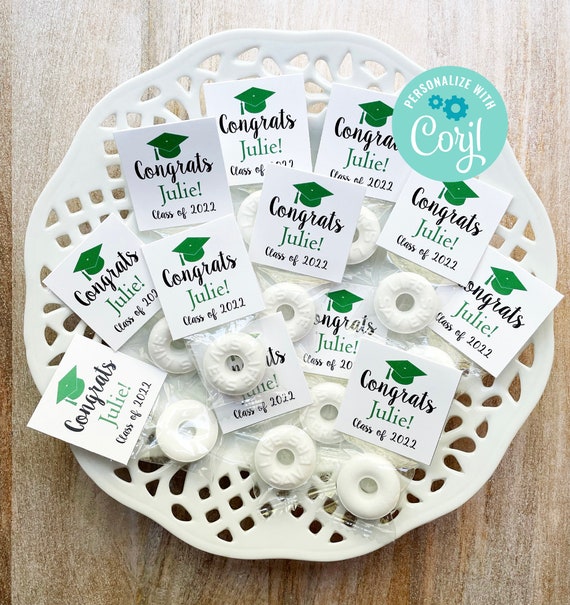 Editable Graduation Mint Favors Class of 2022 Grad Party - Etsy