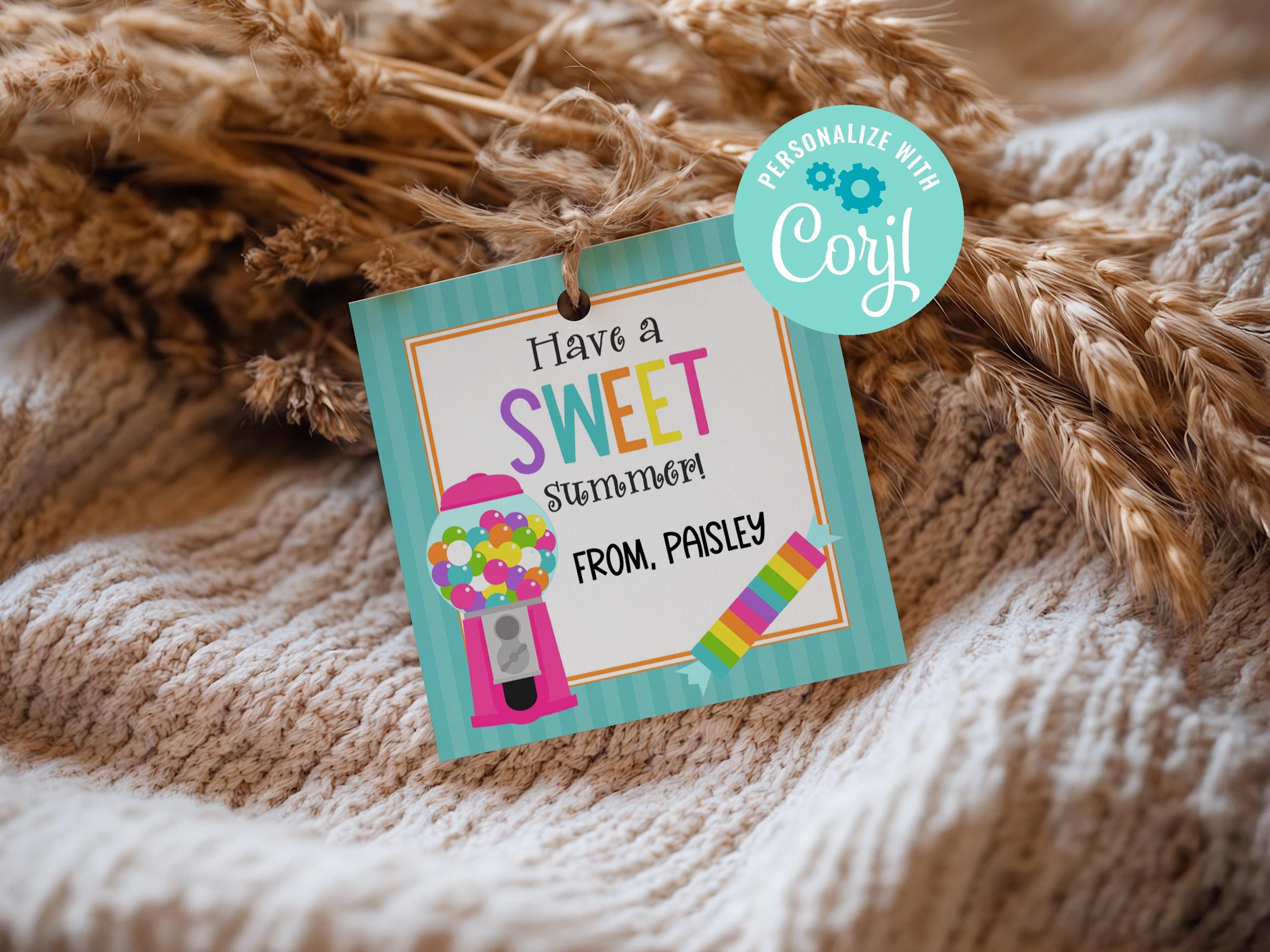 Editable Summer Tags, End of School Year Tags, Classmate Gift Tags ...