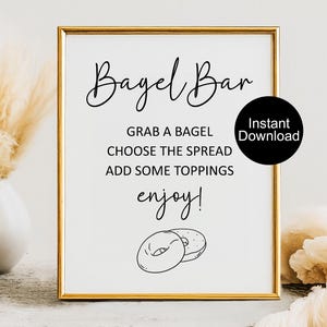Bagel Bar Bridal Shower Sign, Mexican Theme Rehearsal Dinner ...