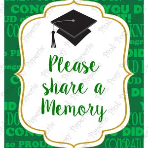 Favorite Memory of the Grad Graduation Memories Share a | Etsy