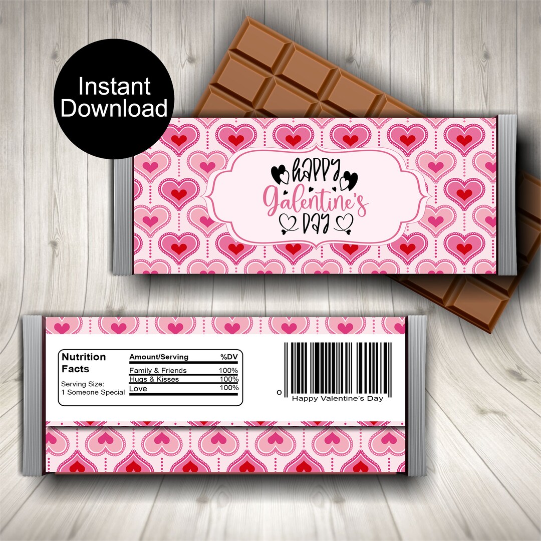 Galentine Candy Bar Wrappers, Valentine Favors, Girls Night Out ...