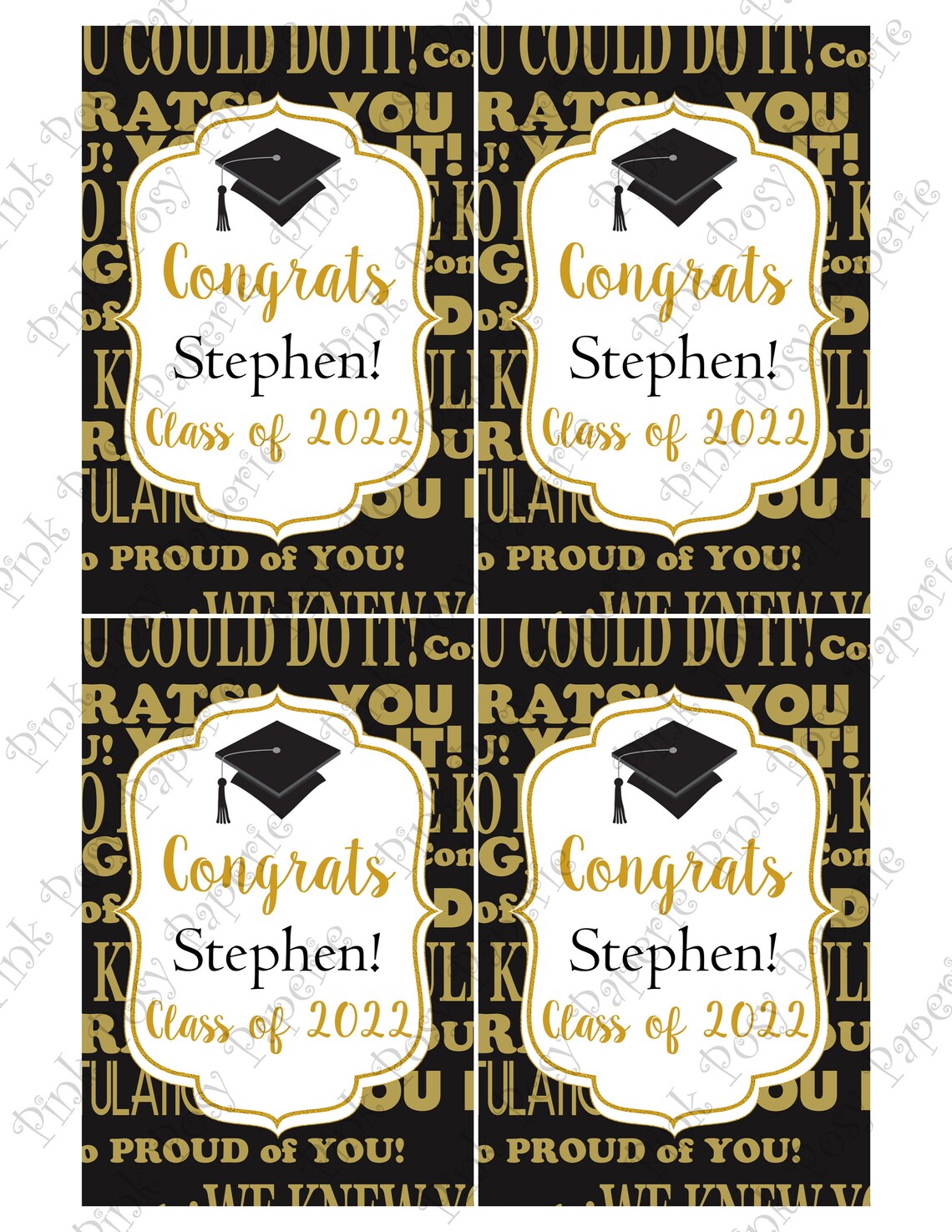 Editable Graduation Juice Pouch Labels Class of 2022 - Etsy