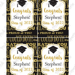 Editable Graduation Juice Pouch Labels Class of 2022 - Etsy