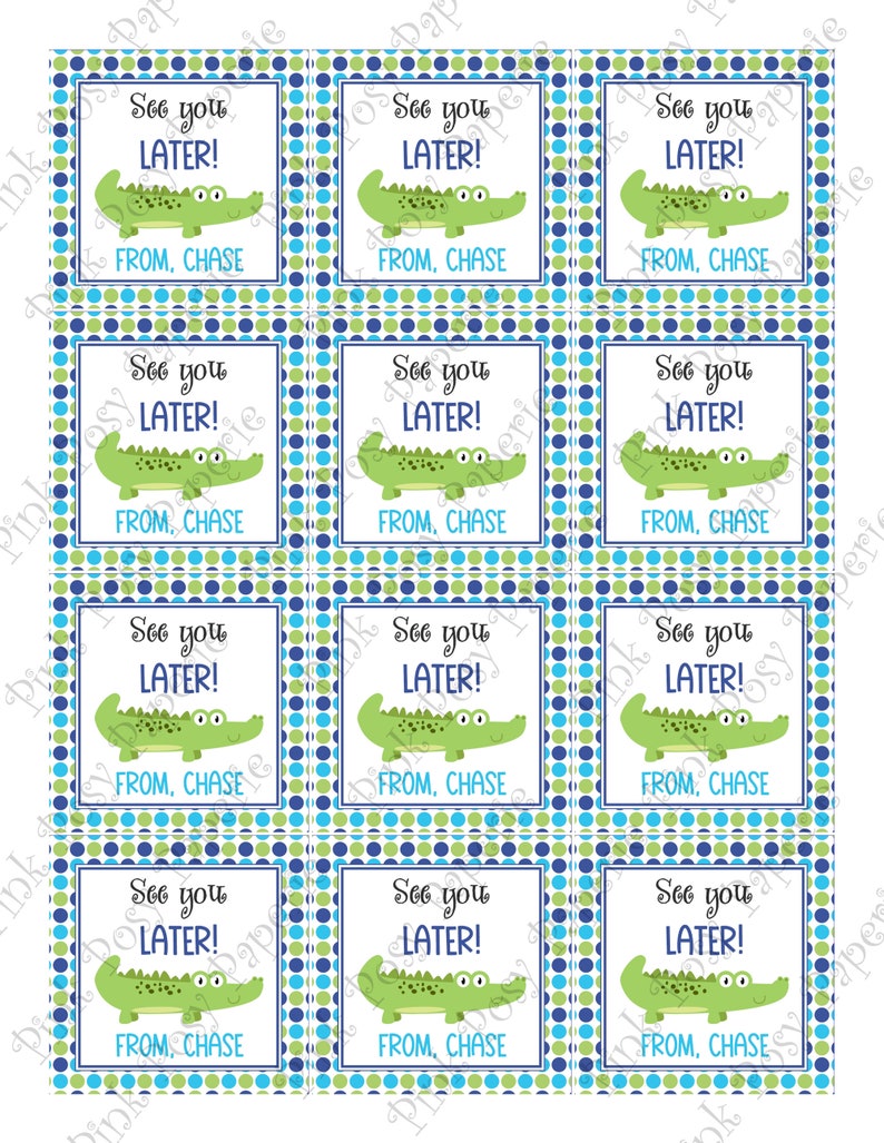 End of School Year Tags Editable Shark Tags Classmate Gift | Etsy