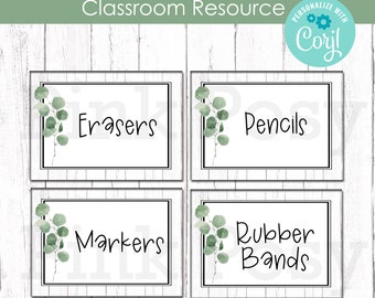 Editable Bin Labels, Jungle Safari Classroom Labels, Classroom Decor ...