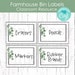 Editable Bin Labels Farmhouse Classroom Labels Classroom - Etsy