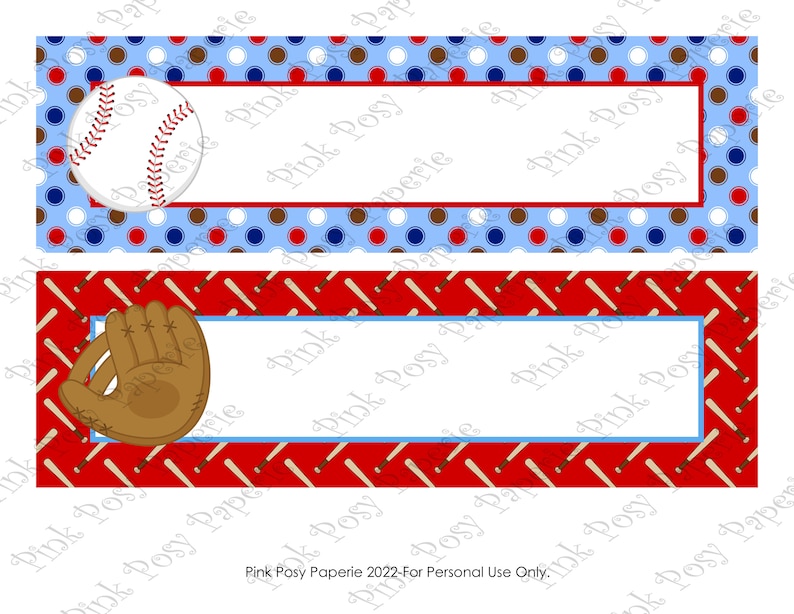 Editable Desk Name Plates Baseball Desk Name Tag Classmate - Etsy